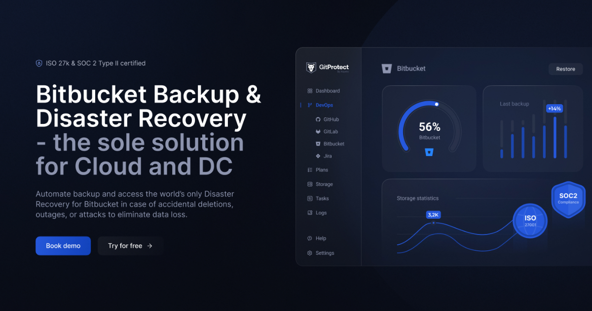 Bitbucket Backup - Repositories Backup Solutions | GitProtect.io
