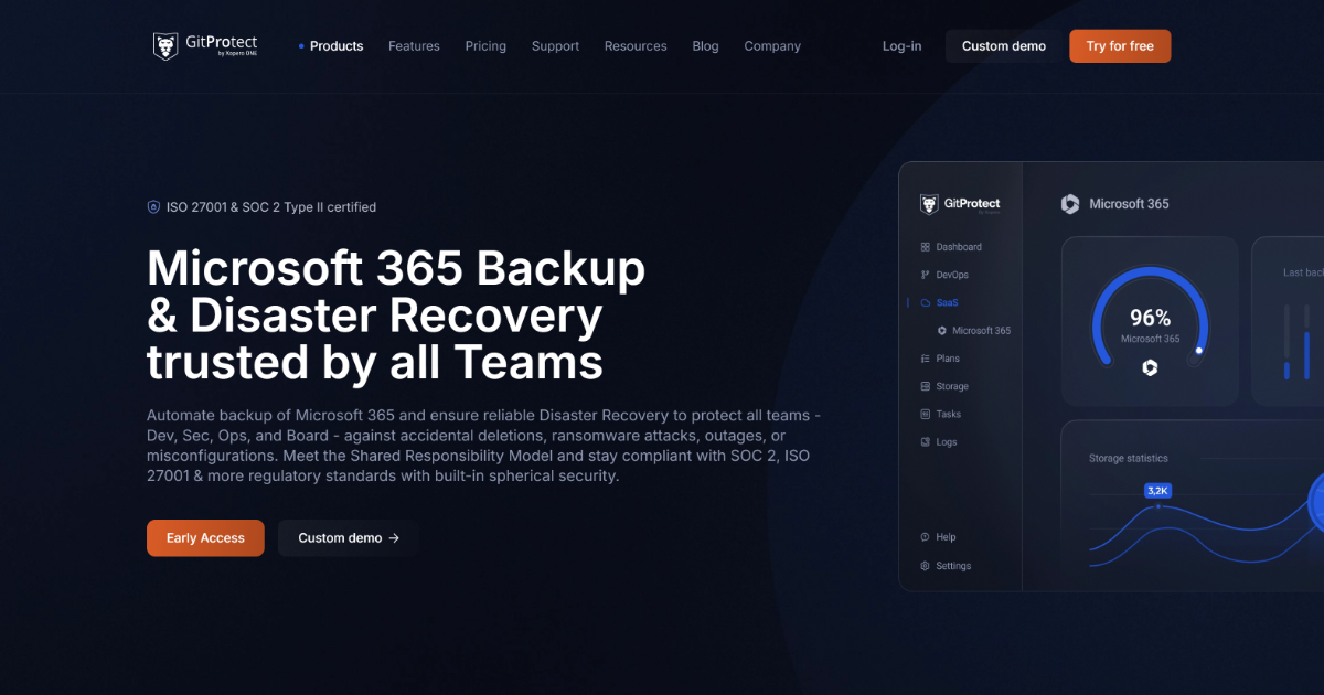 Microsoft 365 Backup & Disaster Recovery Solution | GitProtect.io
