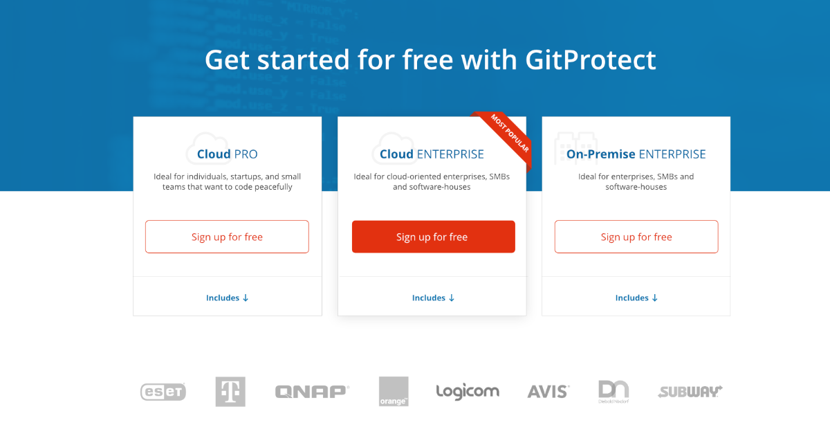 Sign Up | GitProtect.io