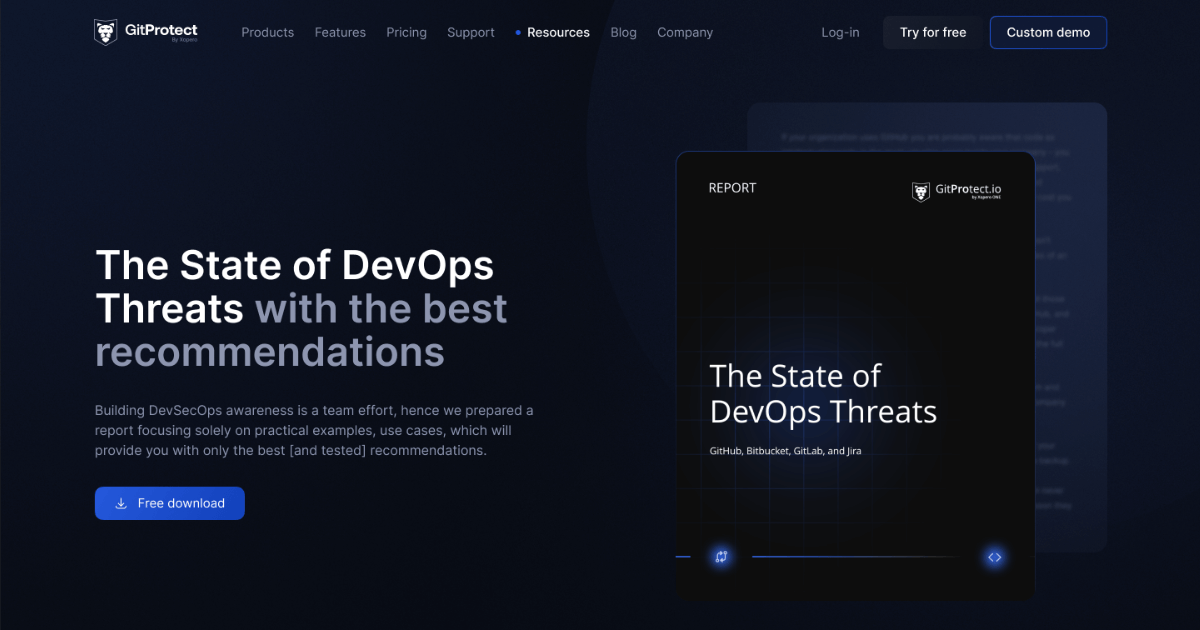 The State Of DevOps Threats Report | GitProtect.io